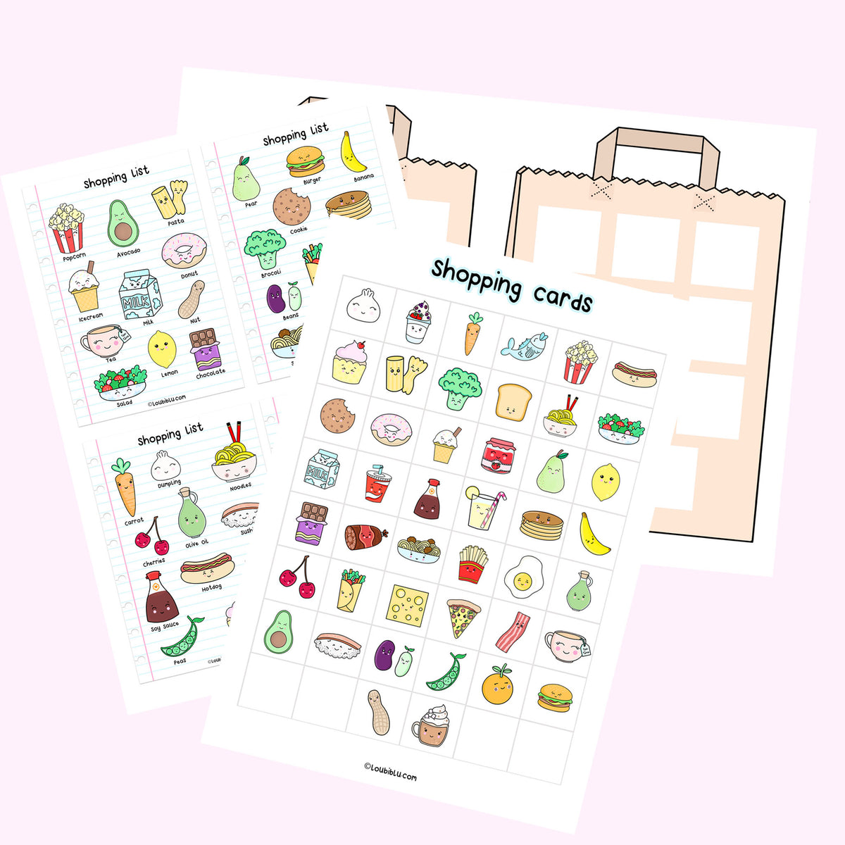 Kids food printable – Loubiblu